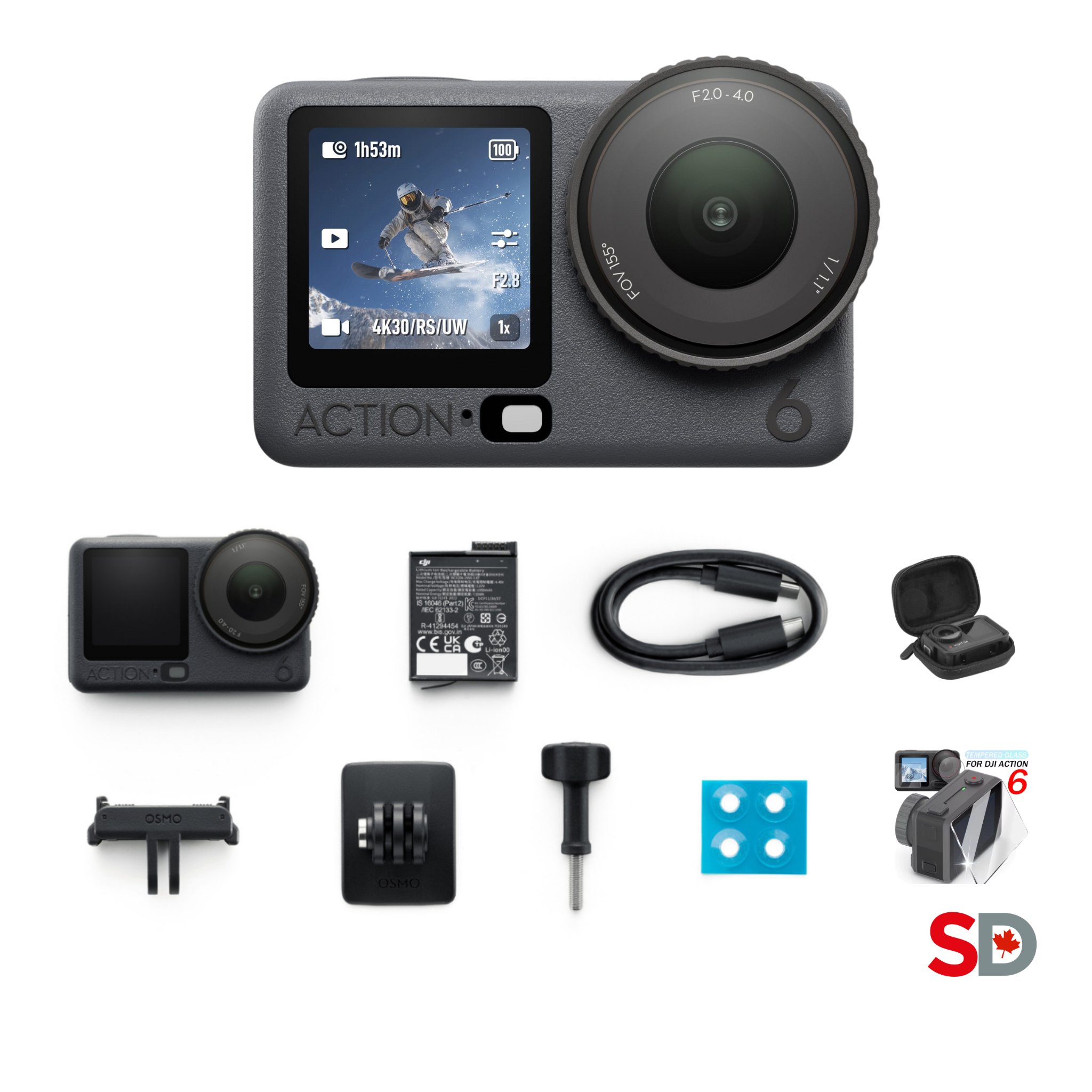 DJI Osmo Action 6 Standard Combo with Starter Kit – SpeedyDrone Canada